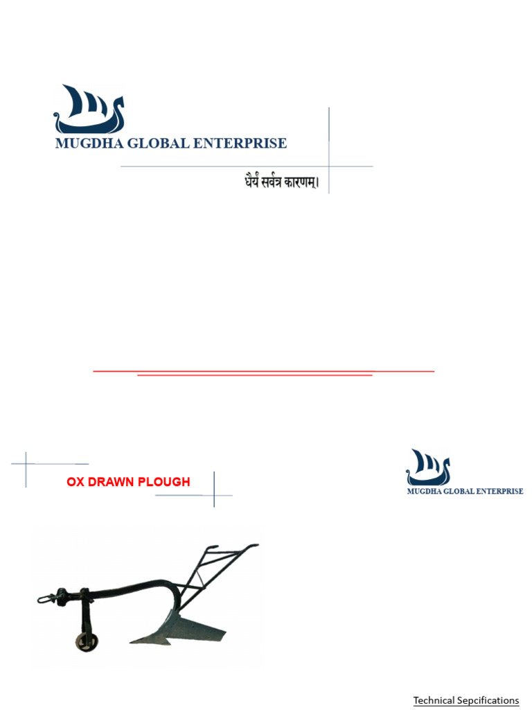 023_MGE_Agri Implements_Product Profile | PDF | Plough | Length