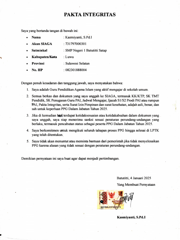 Fakta Integritas 2025 | PDF