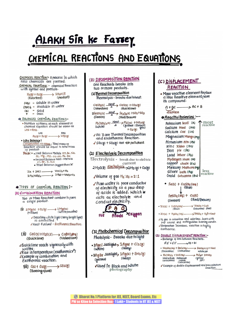 Science Handwritten Notes | PDF