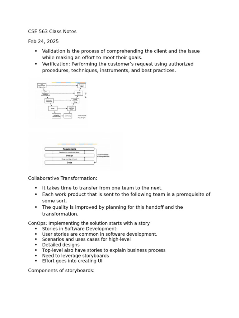 CSE 563 Class Notes | PDF