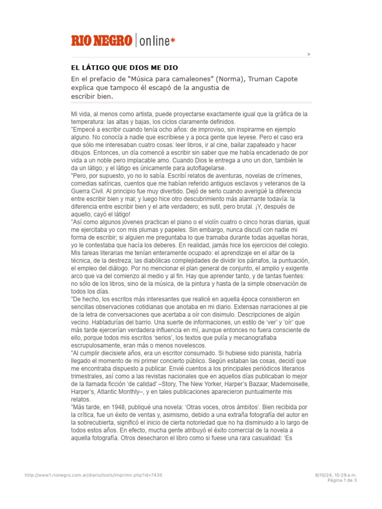 El Látigo Que Dios Me Dio | PDF | Escritores | Novelas