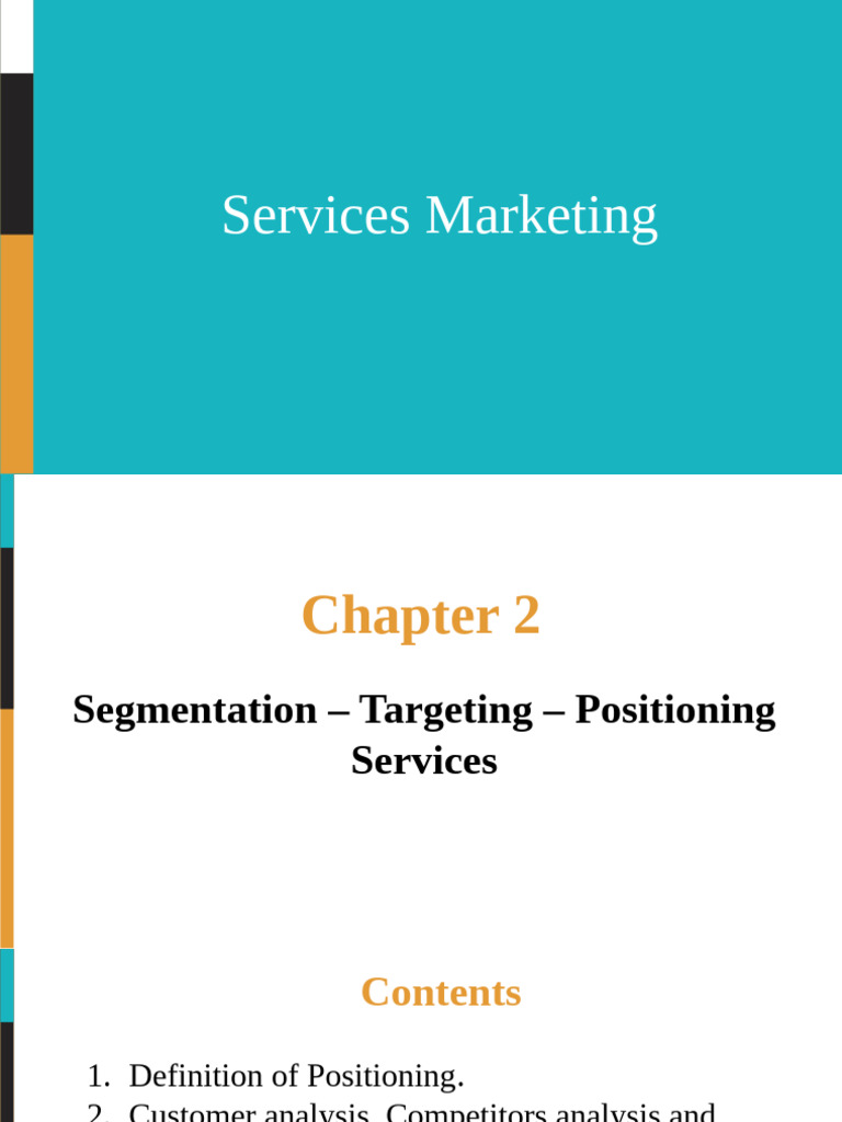 STP Strategies in Services Marketing | PDF | Market Segmentation ...