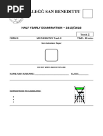 Sea 2021 Mathematics Specimen Paper Final | PDF | Triangle | Mathematics