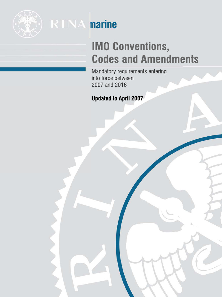 Imo Convention2007 | PDF | Ships | Shipping
