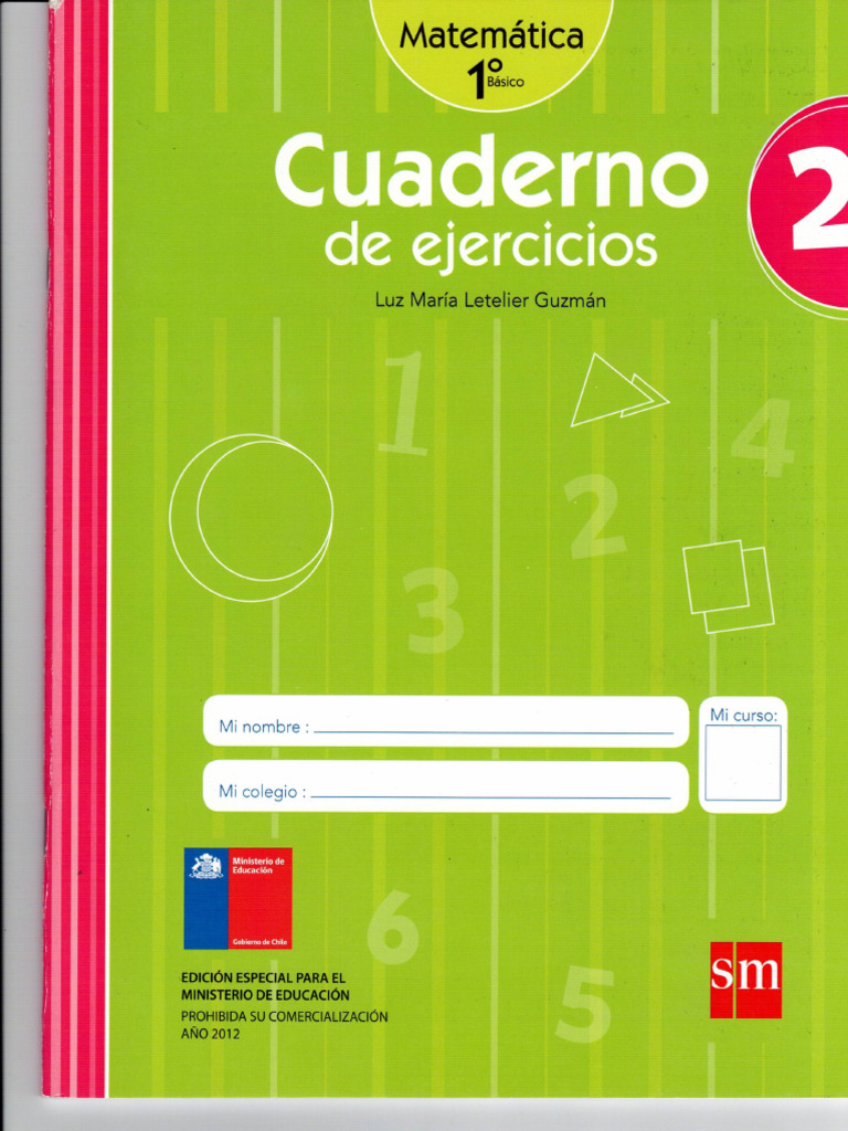 Cuadernos de Ejercicios Matemática 1° B. #2 | PDF