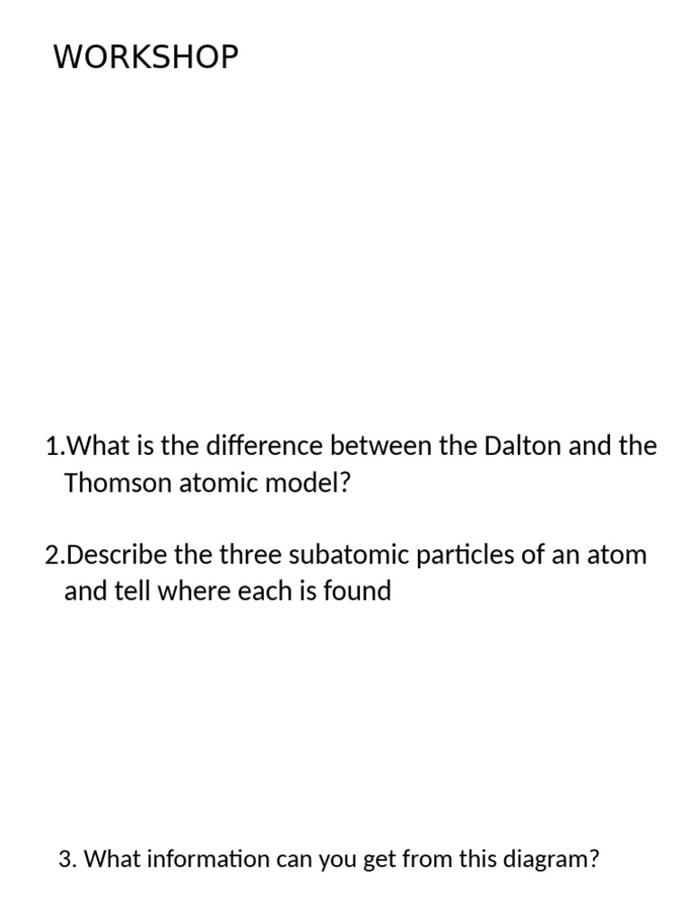 Periodic Table Workshop | PDF