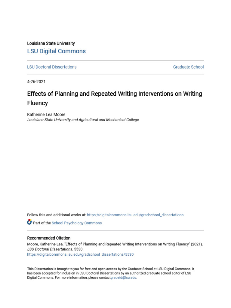 Effects of Planning and Repeat | PDF | Reading Comprehension | Phonics