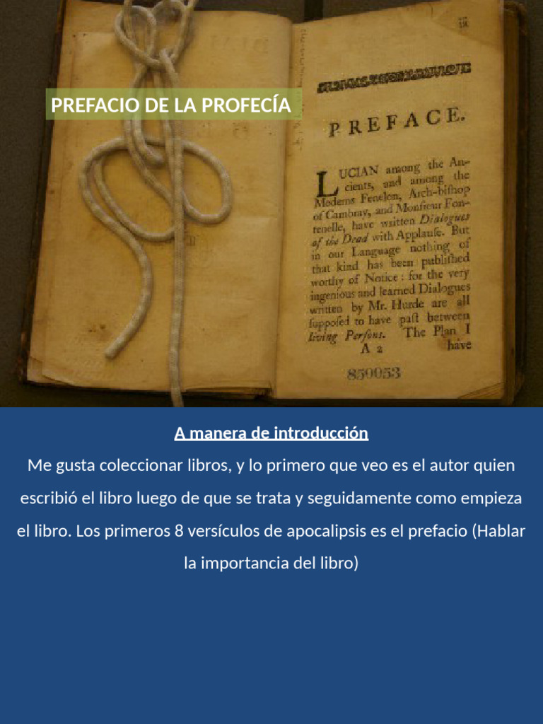 Prefacio Del Libro | PDF | Jesús | Libro de revelación