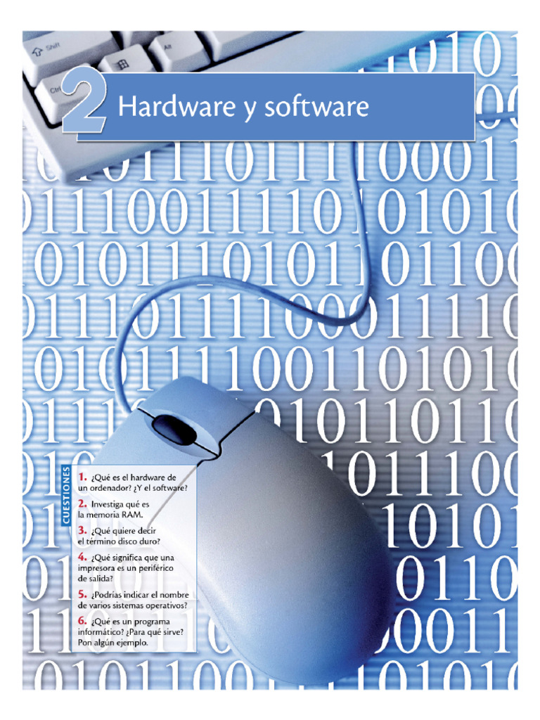 1º Eso Ud 2 Hardware y Software | PDF