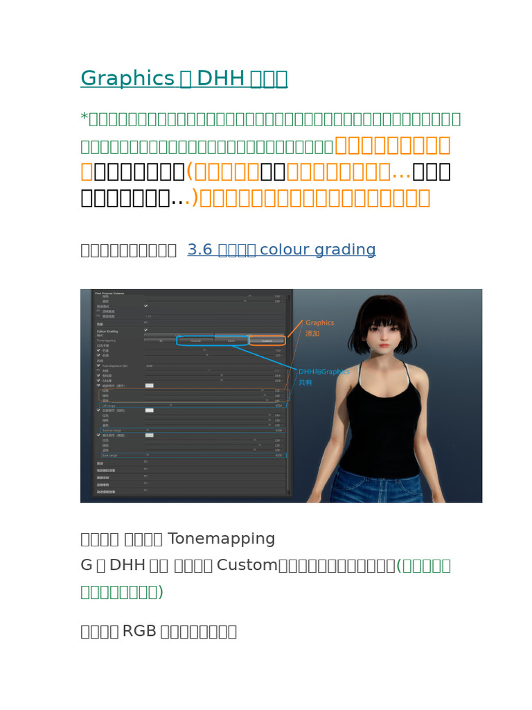 (心得教程) Graphics Mod说明及使用心得 2，与DHH的差别 | PDF