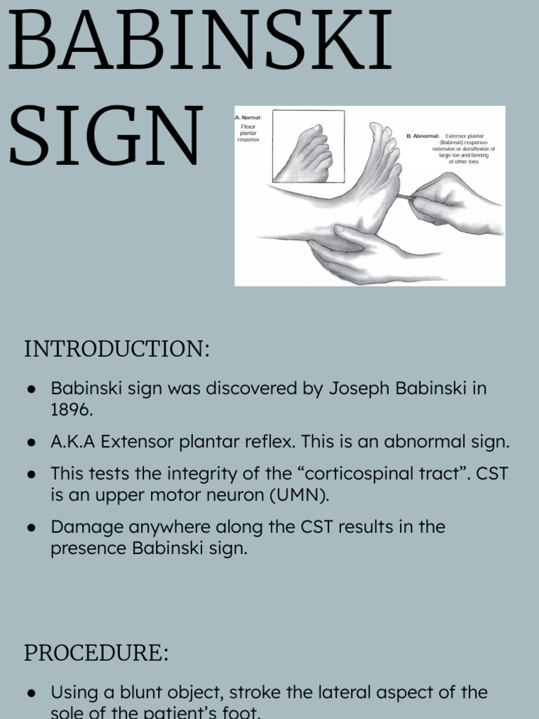 BABINSKI SIGN | PDF