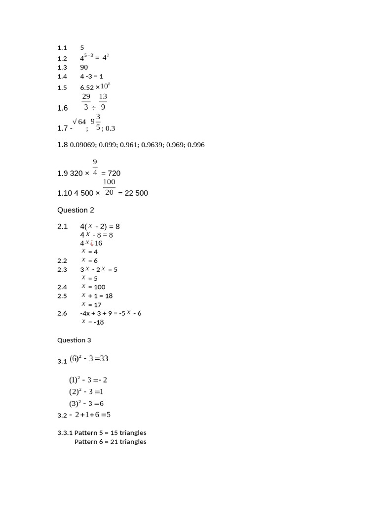 Math Problem Set | PDF