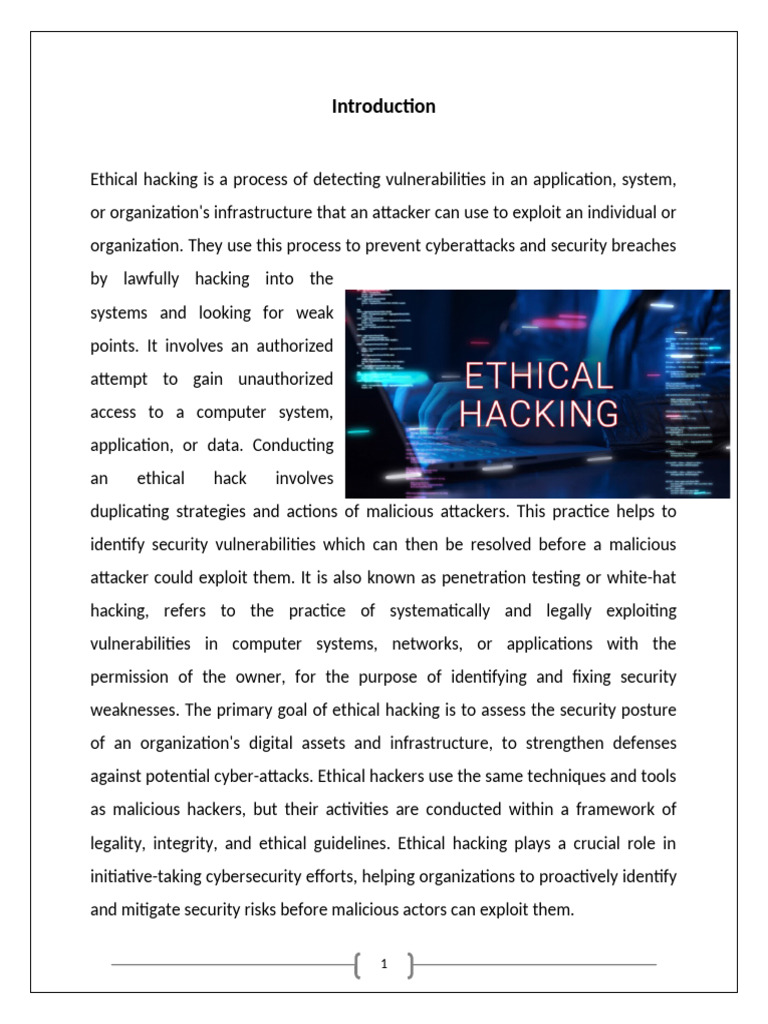 Ethical Hacking | PDF | Security | Computer Security