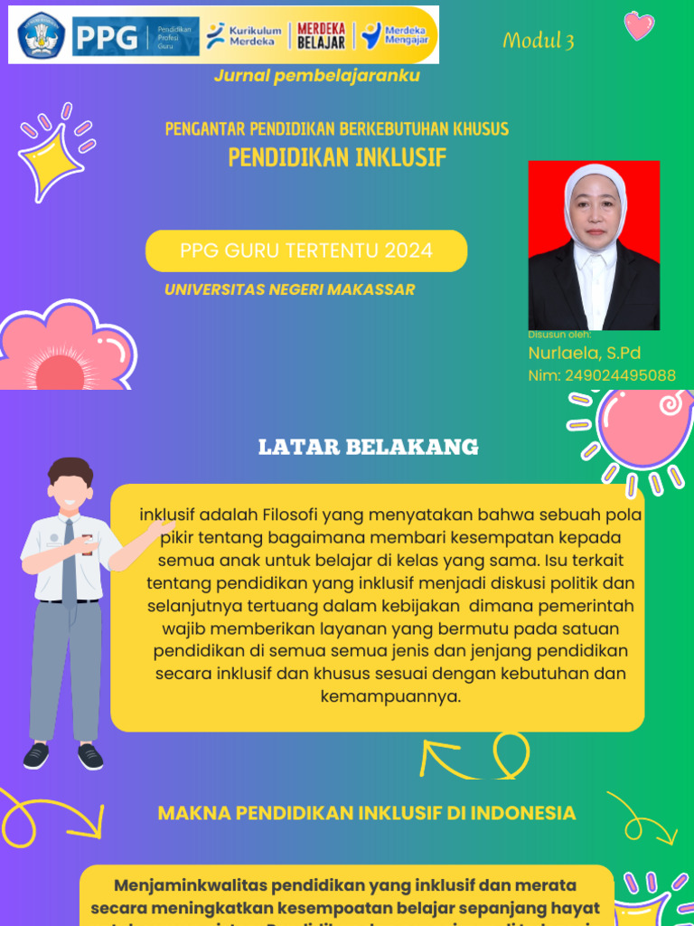 Jurnal Pembelajaranku Pendidikan Inklusif | PDF