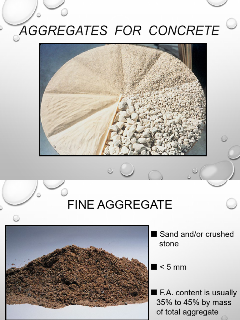 Unit C1 - Concrete Aggregates | PDF | Concrete | Silicon Dioxide