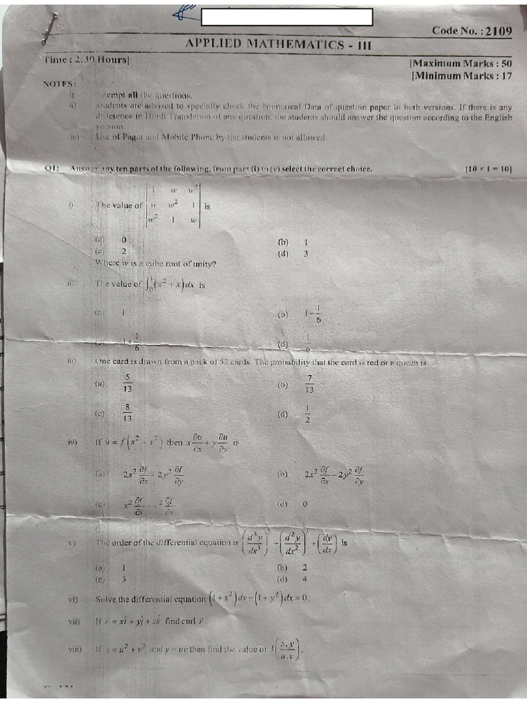 Applied mathematics 3rd | PDF