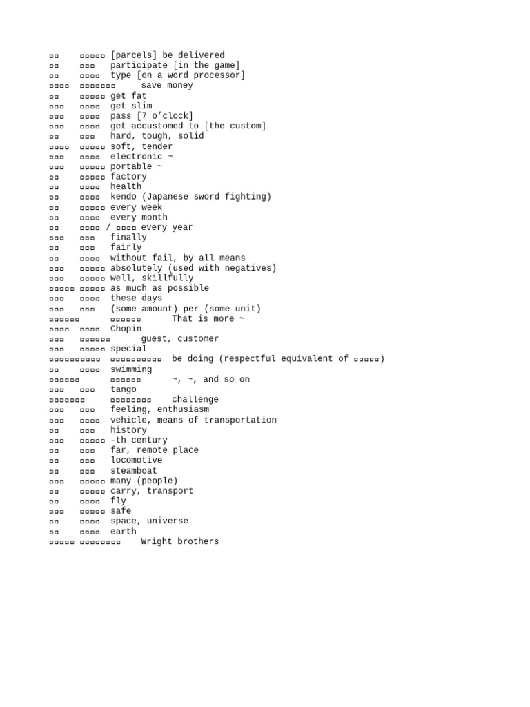 Anki Vocab List | PDF