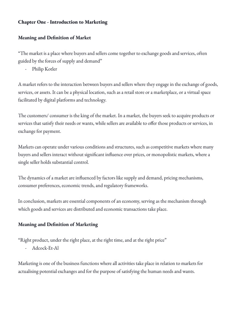 Marketing Management Notes | PDF | Market Segmentation | Marketing