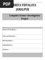 Class XII Project Certificate Template | PDF