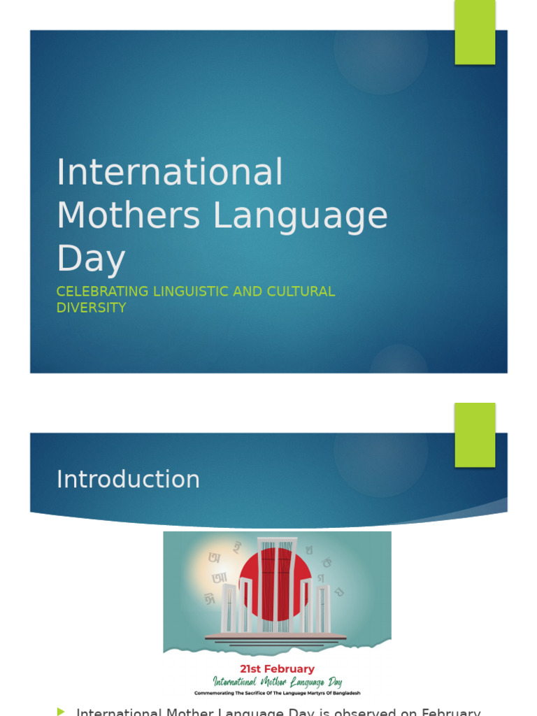 International Language Day Presentation | PDF