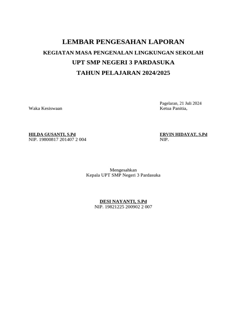 Laporan PPDB 2024 | PDF