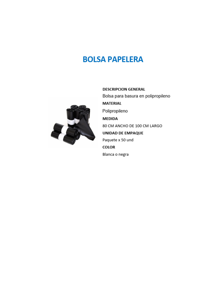 3. BOLSA PAPELERA | PDF