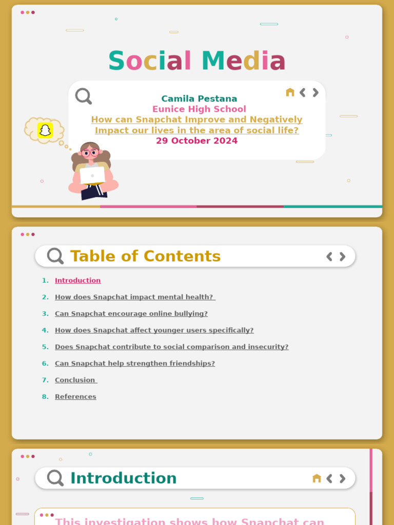 Social Media | PDF | Snapchat | Bullying