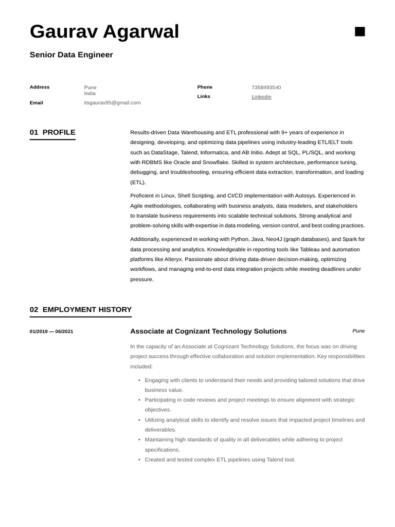 Gaurav_Agarwal_-_Senior_Data_Engineer_Revised (3) | PDF | Information ...