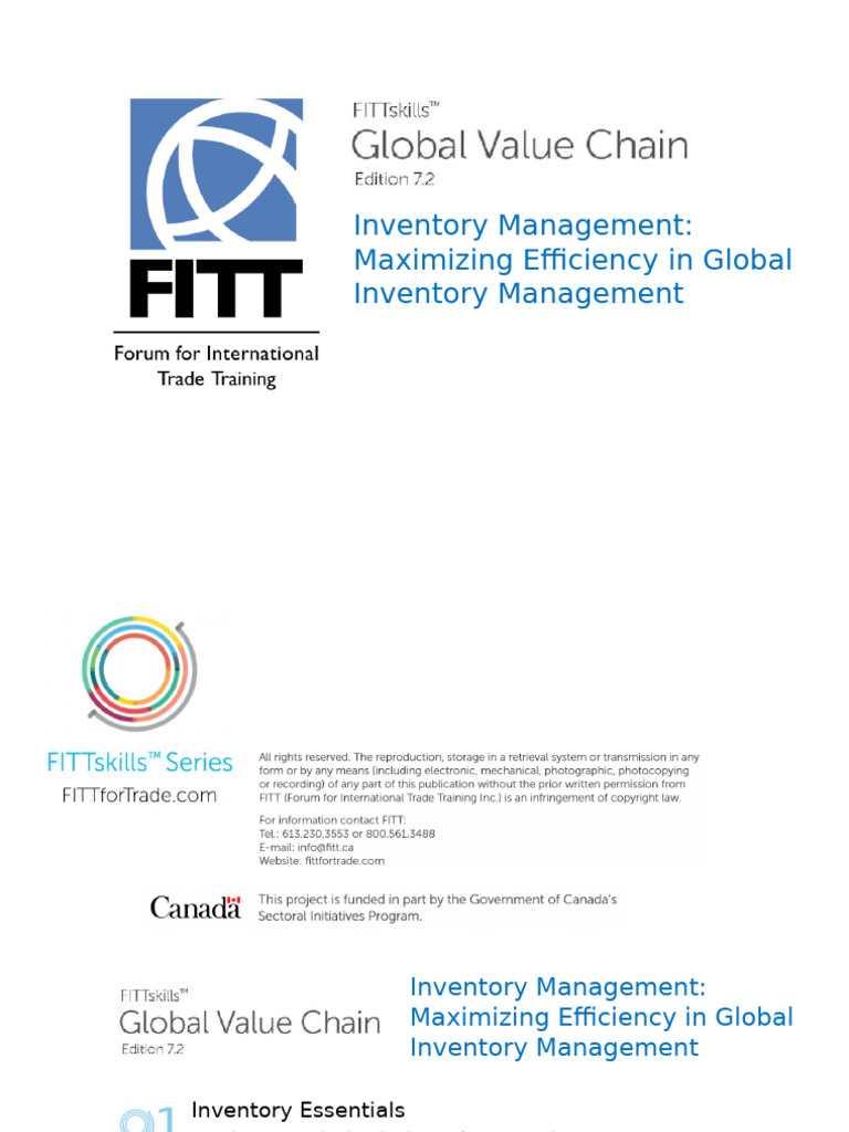 GVC 2 Inventory Mangement Final | PDF | Inventory | Logistics