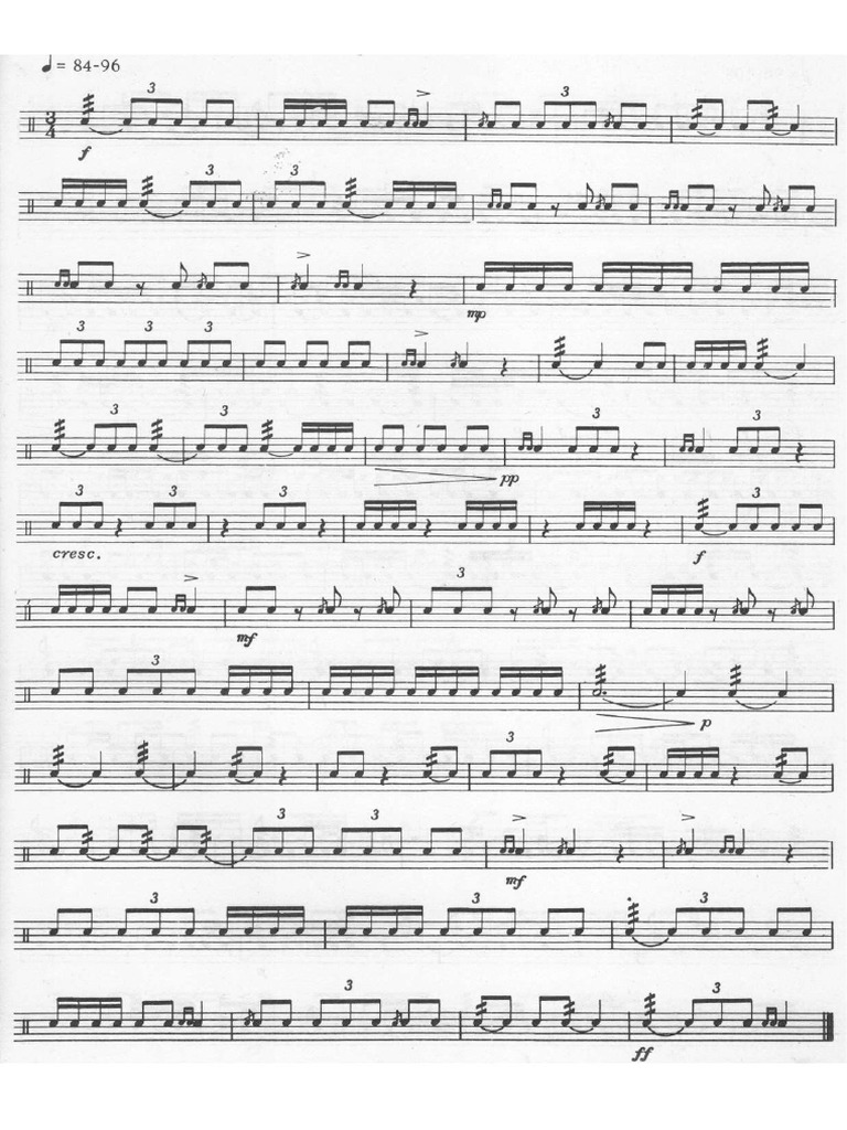 Snare Etude | PDF