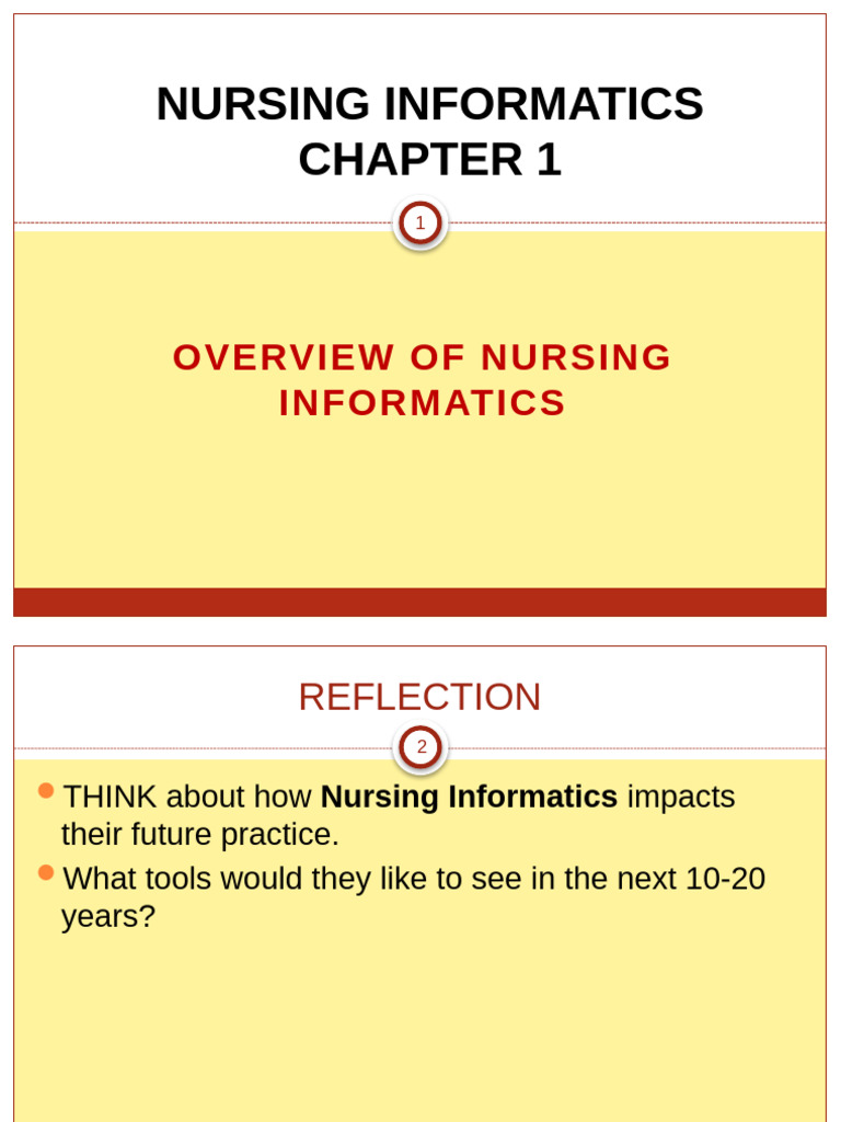 OVERVIEW-OF-NURSING-INFORMATICS | PDF | Nursing | Health Informatics