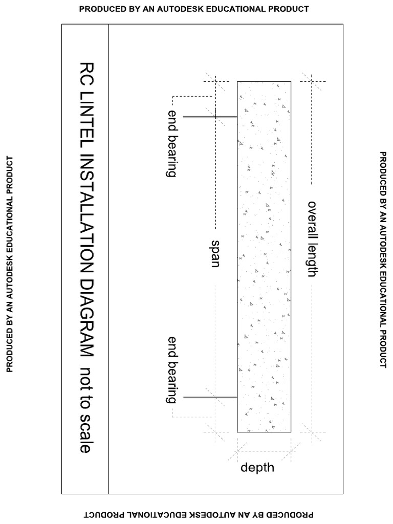 RC Lintel Diagram | PDF