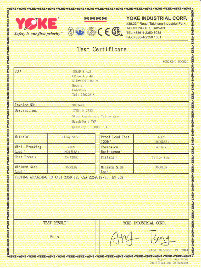 Steel Carabiner Testing Report | PDF | Metals | Materials