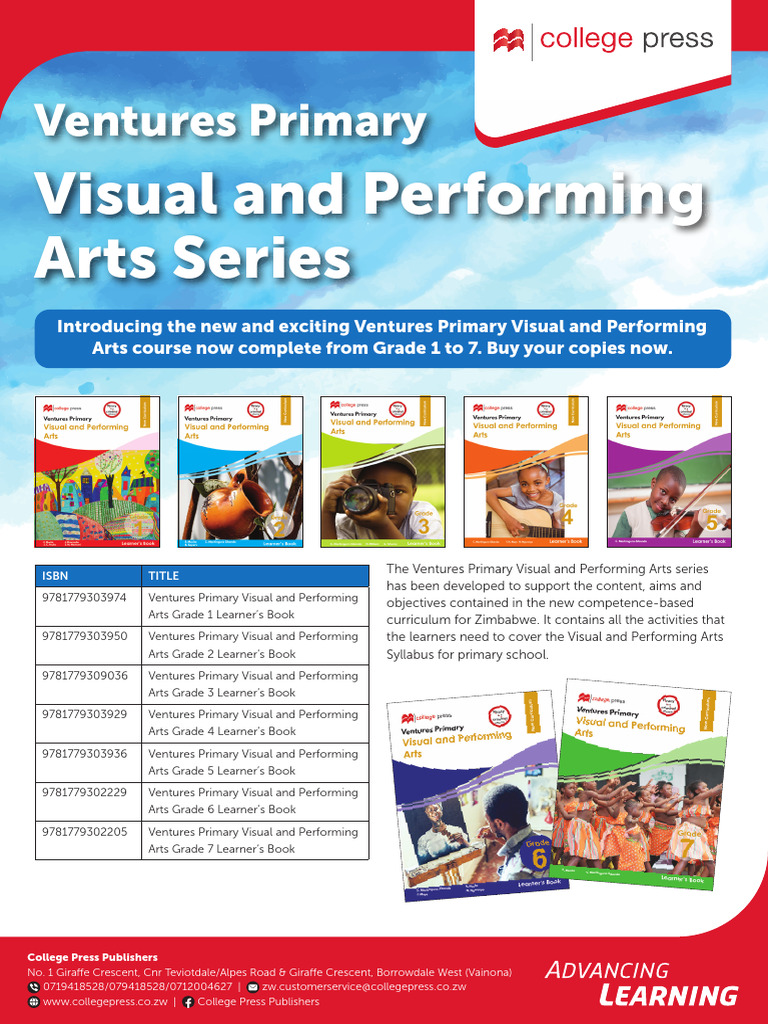 Ventures Primary Visual and Performing Arts Series Brochure | PDF