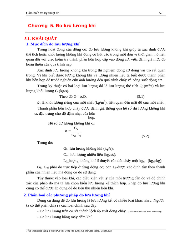 C5 - Do Luu Luong Khi | PDF