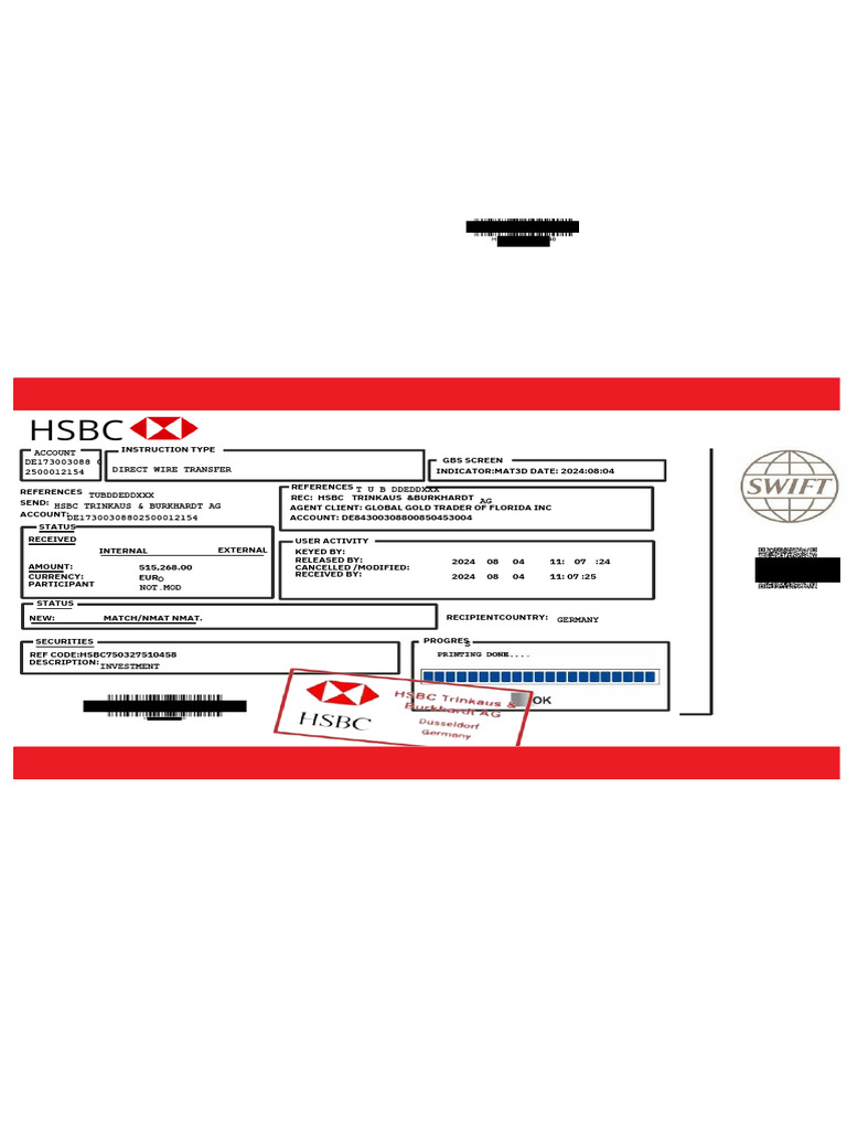 Complete Open Global 500k King1 | PDF | Wire Transfer | Banking