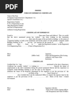 Civil Engineer Experience Certificate Format 1 | PDF