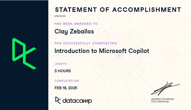 Certificate De Copilot Pdf
