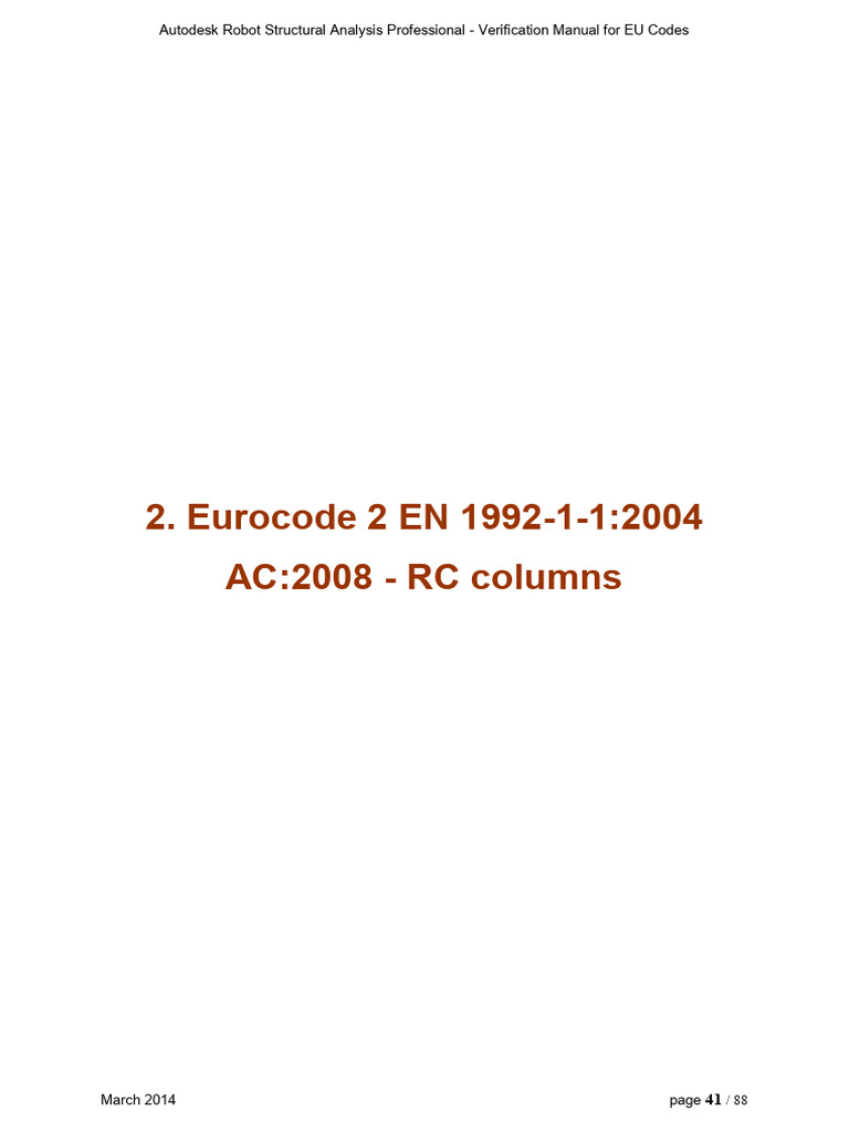 RC Column Design (EC2) by Robot Structural Analysis | PDF | Buckling ...