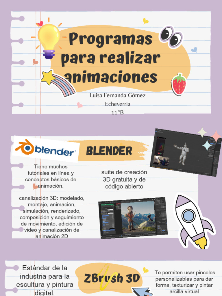 Programas para Realizar Animaciones | PDF | Autodesk Maya | Software