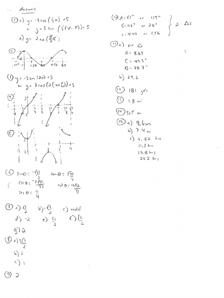 Chapter 4 Review Answers | PDF