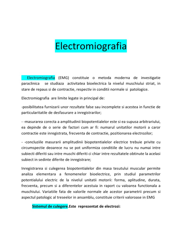 Electromiografia | PDF