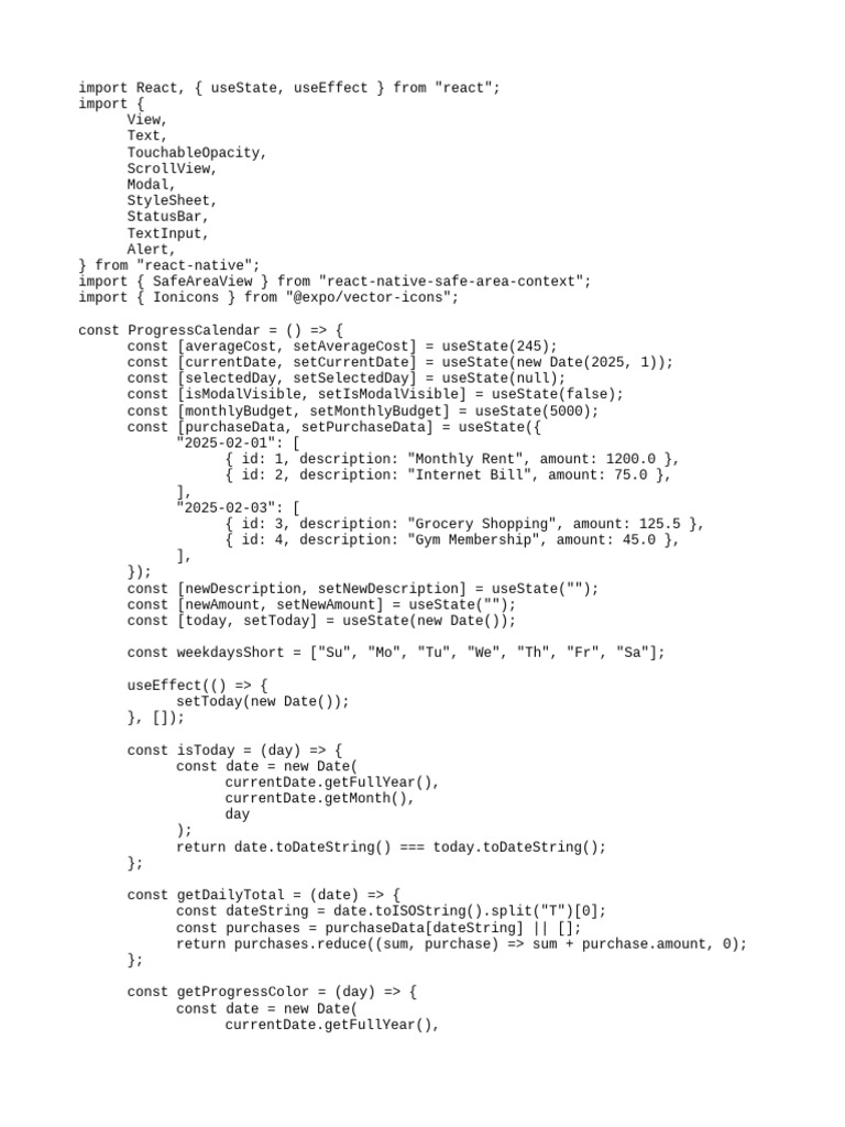 react-nativeappcode | PDF | Computer Programming | Software Engineering react-nativeappcode | PDF | Computer Programming | Software Engineering