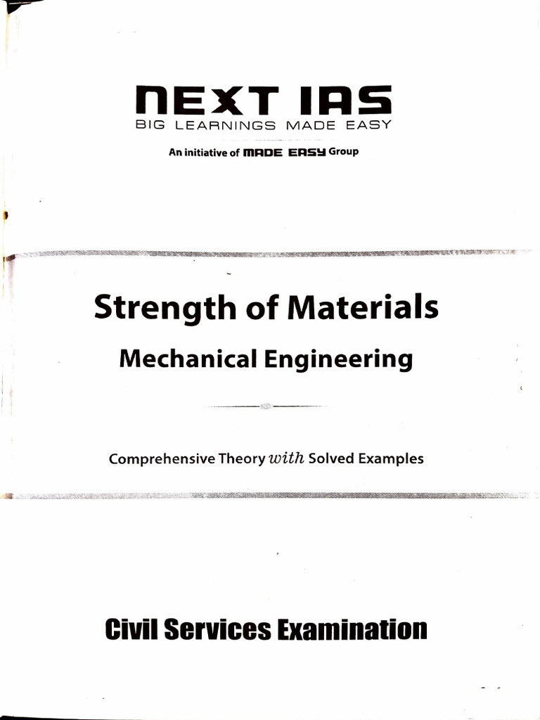 (NEXT IAS Mechanical Optional Postal Study Material) NEXT IAS ...