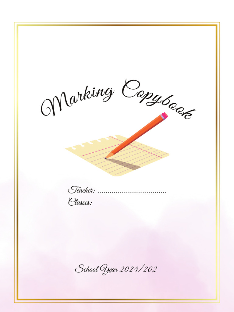 Marking Copybook | PDF