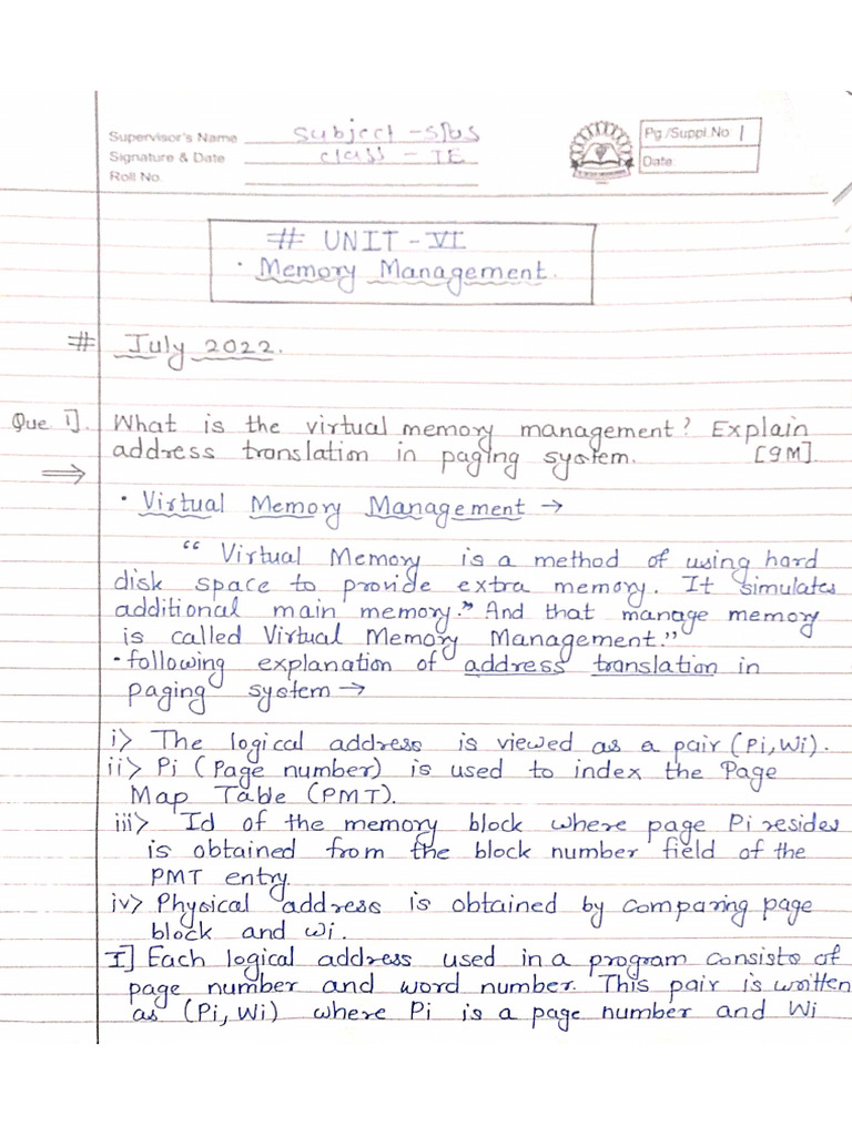 SPOS UNIT NO-6 Master Solution | PDF