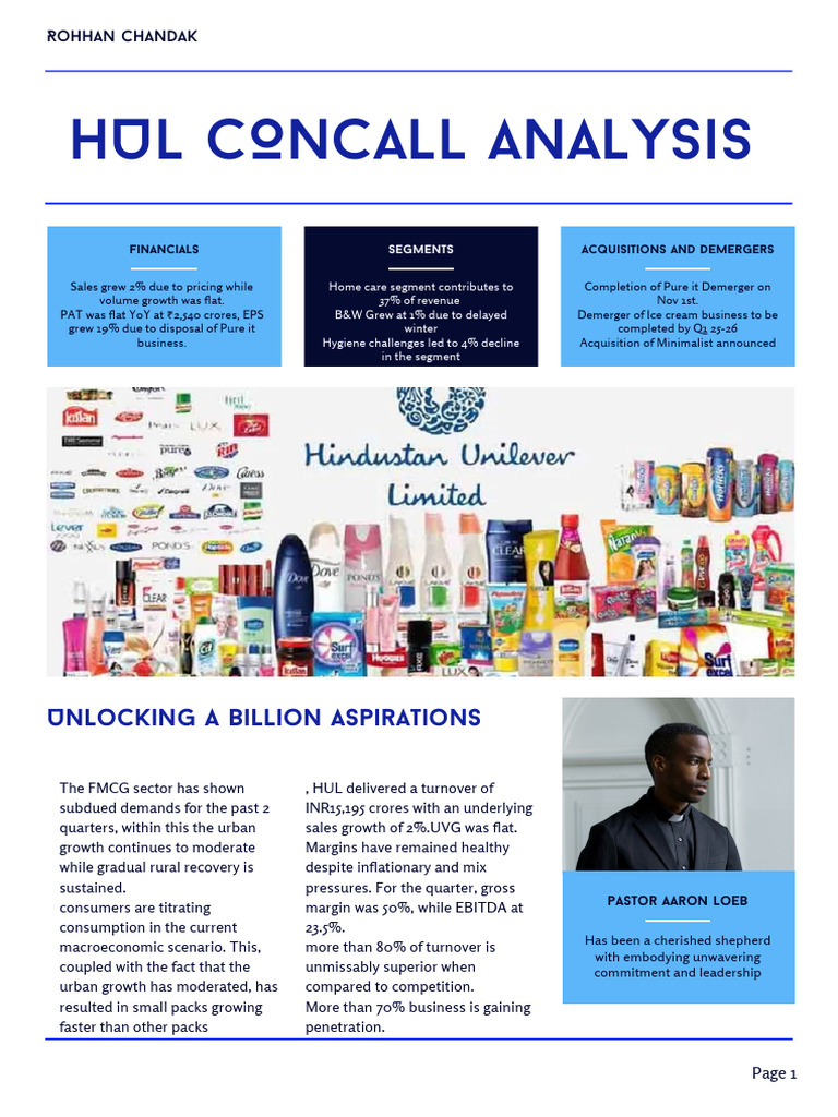 HUL Concall Analysis | PDF | Brand | Marketing