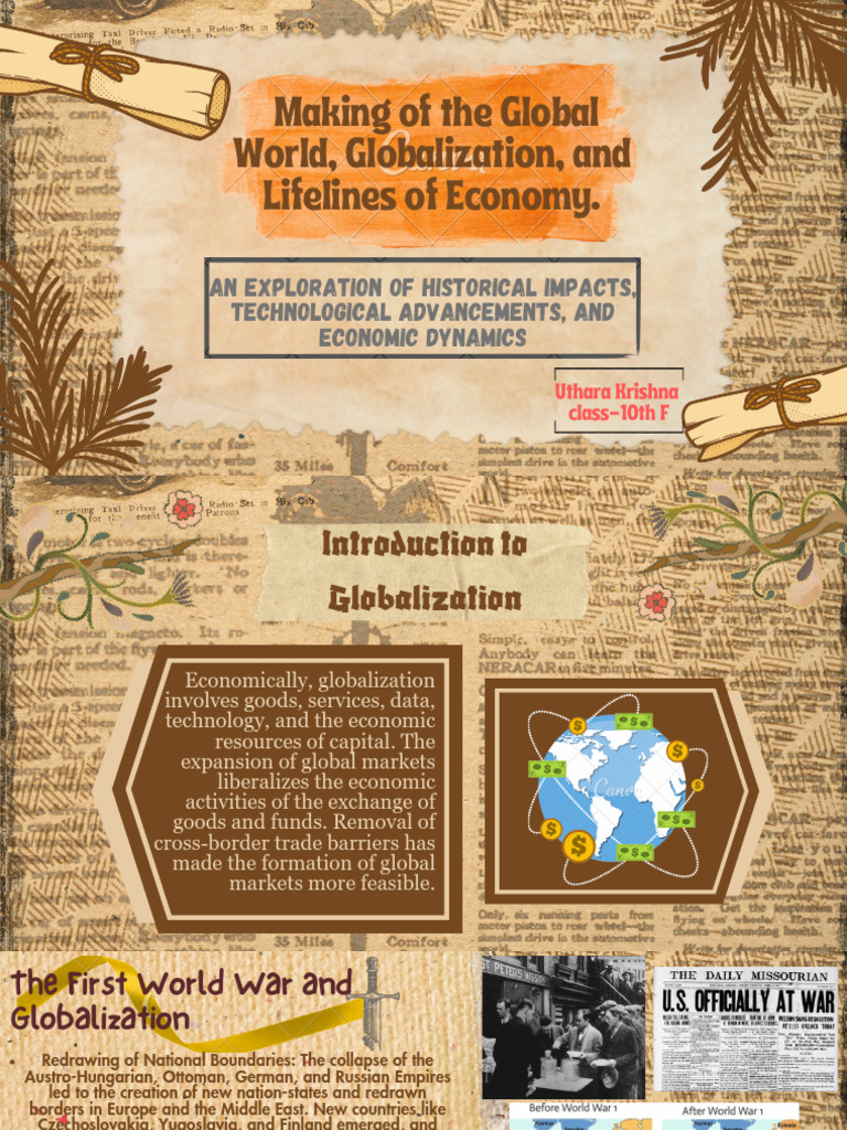 Making of The Global World, Globalization, and Lifelines of Economy ...