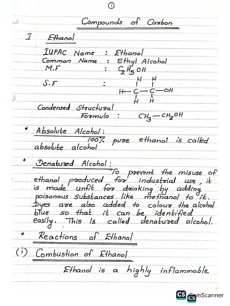 Reactions of Ethanol and Ethanoic Acid | PDF