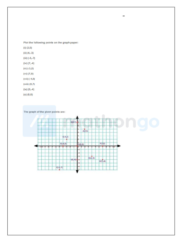 Class 9 Coordinate Geometry Solutions | PDF